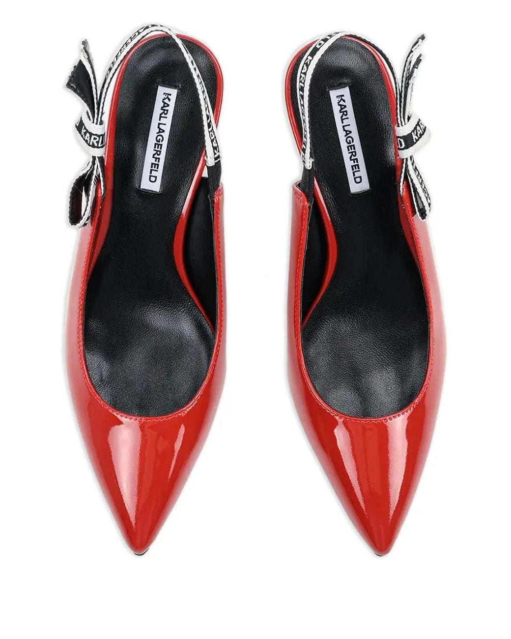 Karl Lagerfeld Sienna Slingback Pumps in Red | Lyst UK