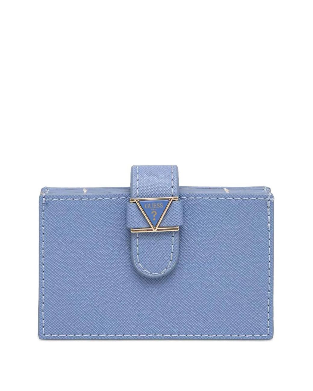 Guess Logo-Plaque Wallet in Blue for Men | Lyst UK