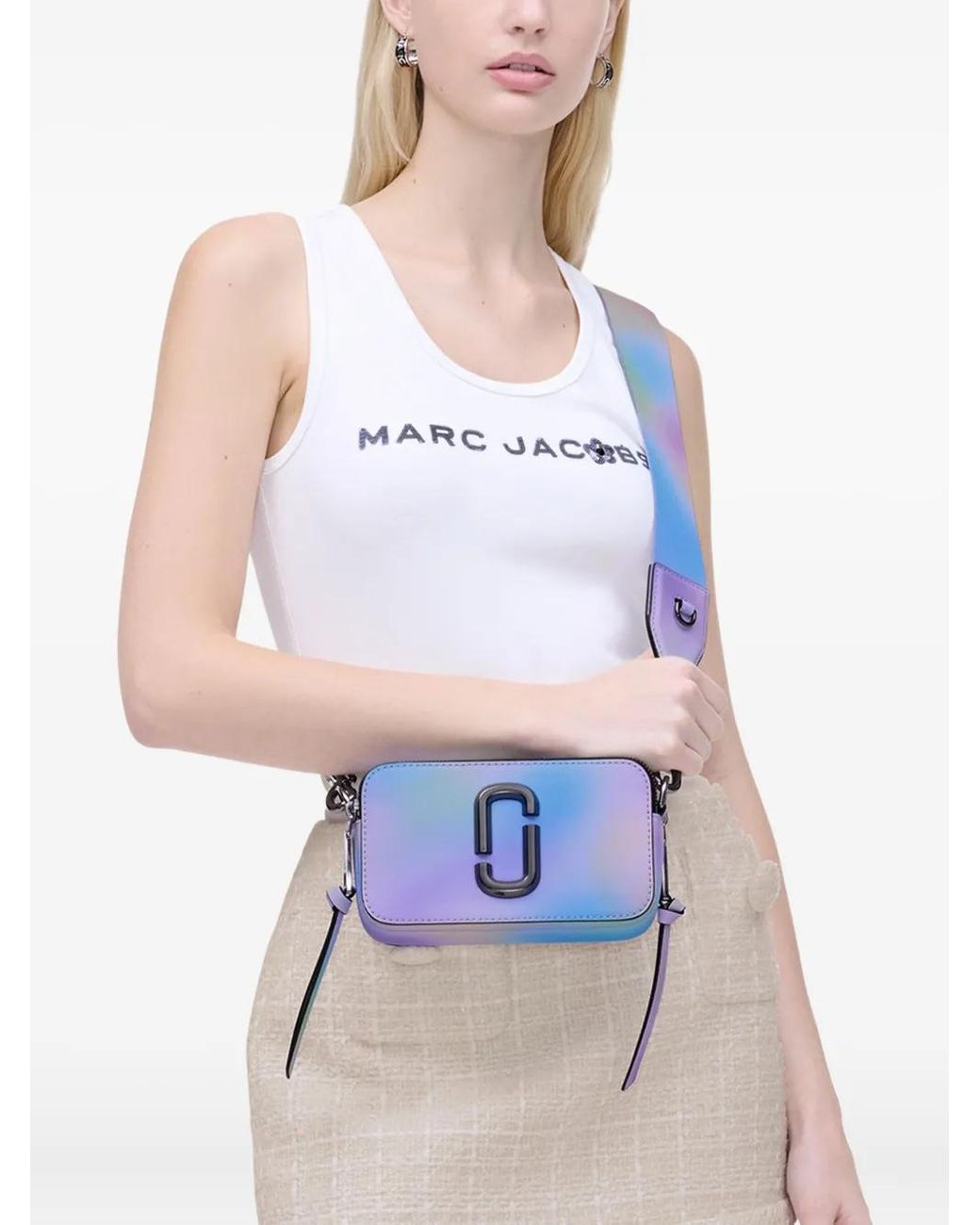 Marc Jacobs The Airbrush Snapshot Cross Body Bag in Blue | Lyst