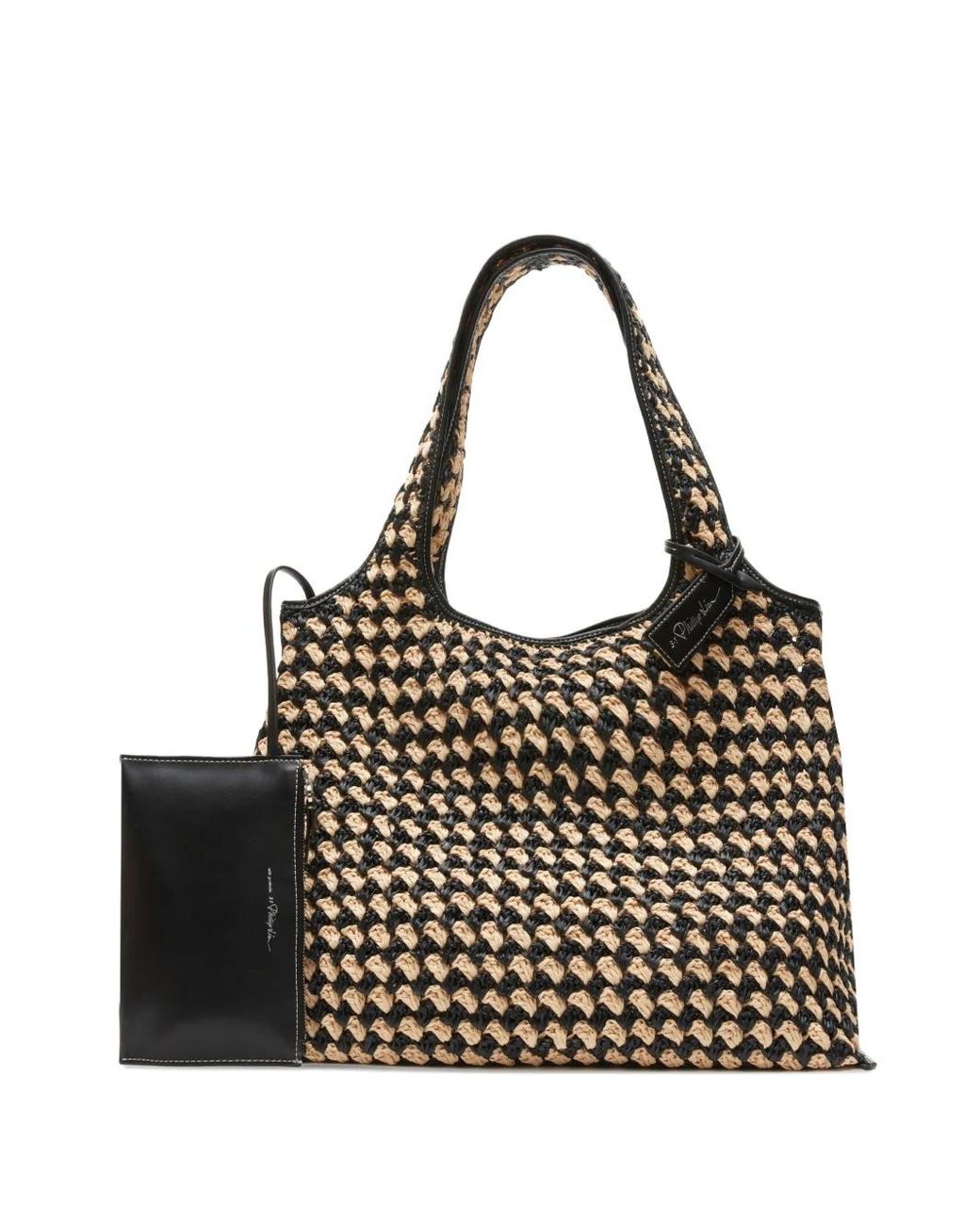 3.1 Phillip Lim Woven Tote Bag in Black | Lyst