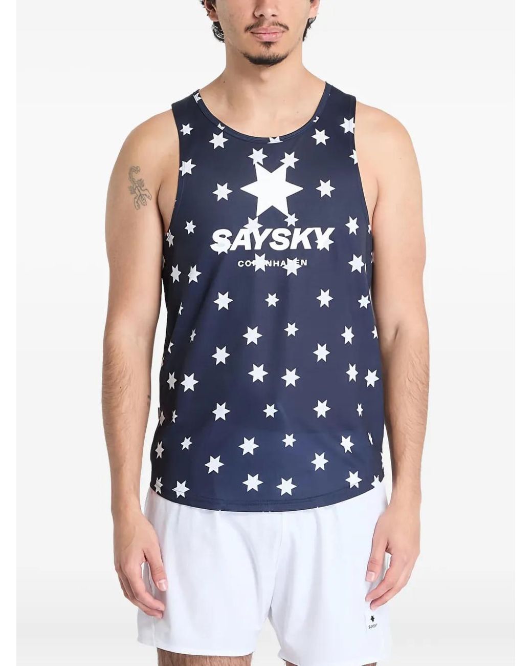 Saysky Star Combat Singlet Top in Blue for Men | Lyst