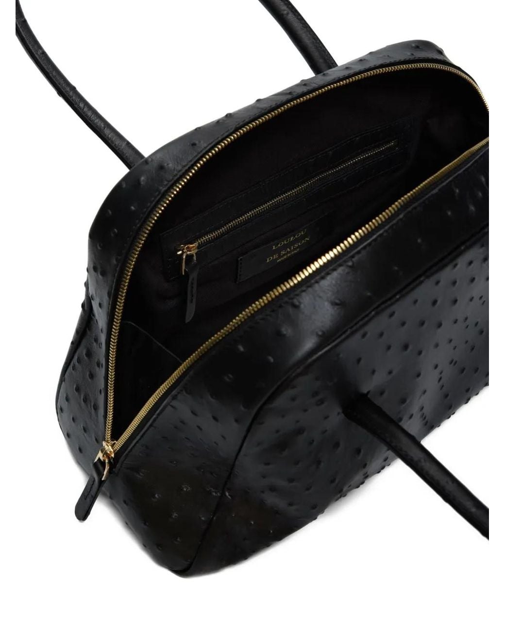 Loulou de Saison Atha Leather Tote Bag in Black | Lyst