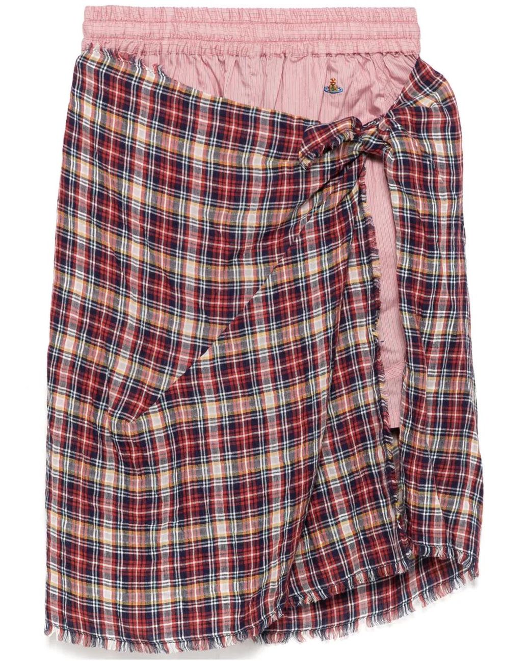 Vivienne Westwood Check Pattern Shorts in Red for Men | Lyst