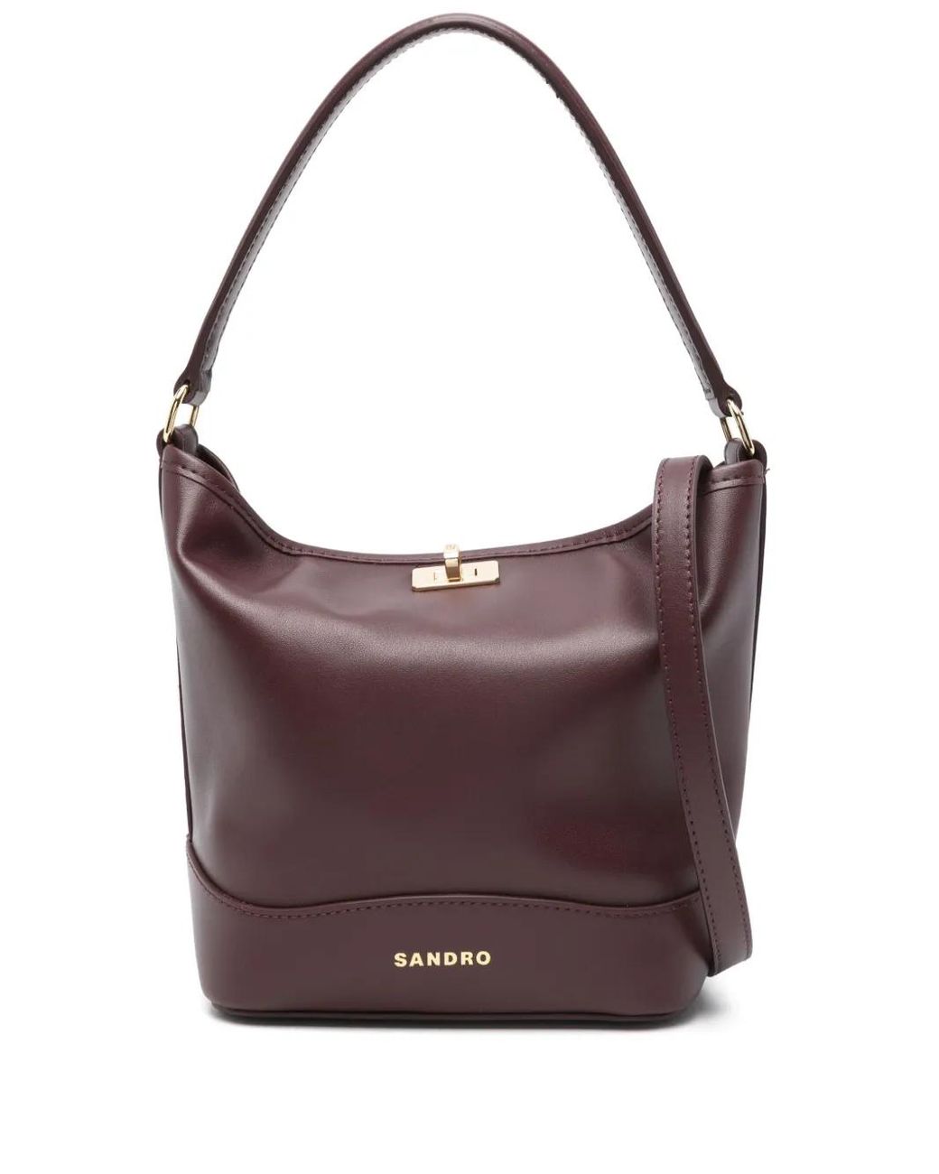 Sandro Mini Tangoso Bucket Bag in Purple | Lyst
