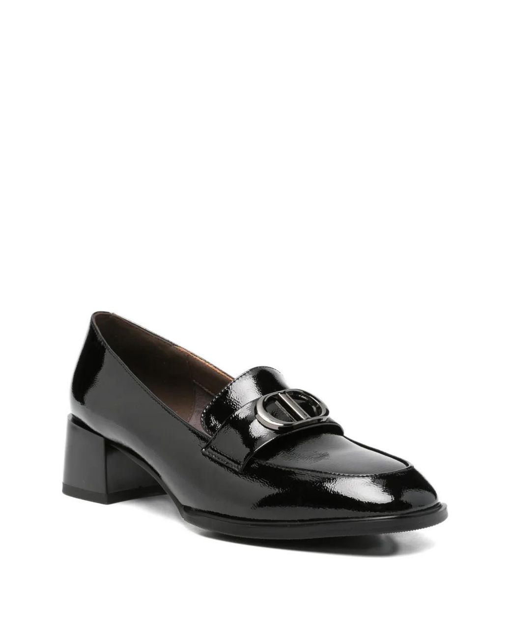 Linda Baumann Logo-Plaque Pumps in Black | Lyst