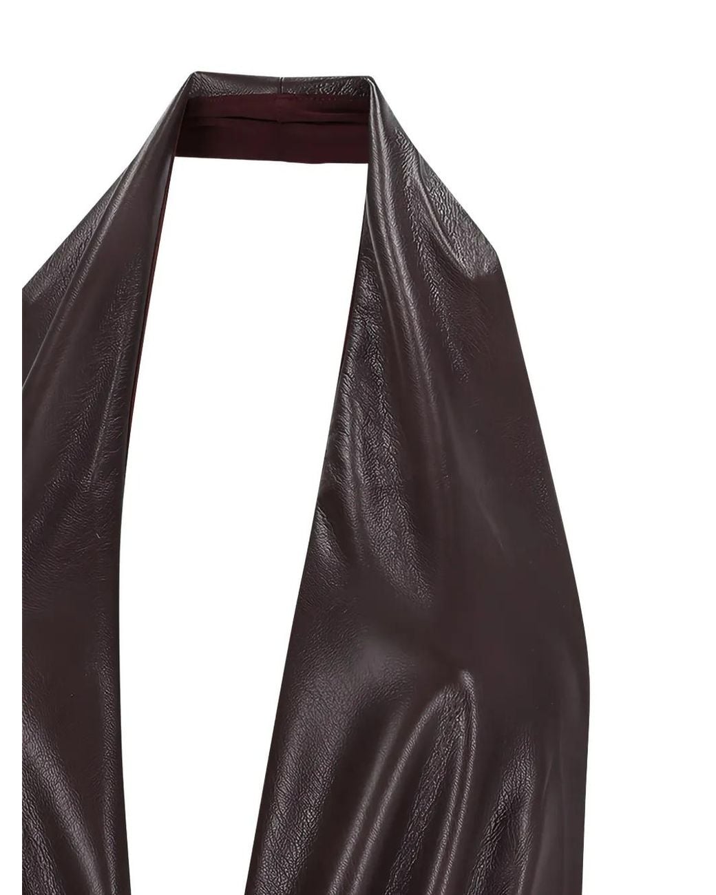 ANDAMANE Zendaya Halter-Neck Draped Bodysuit in Purple | Lyst