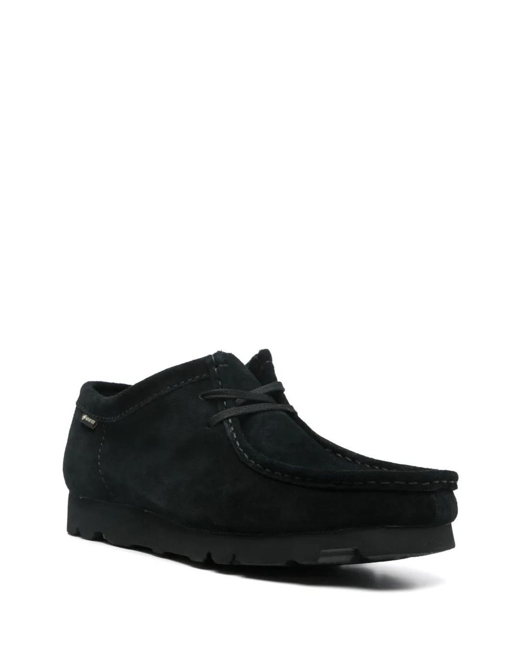 Clarks Suede Derby Shoes in Black for Men | Lyst