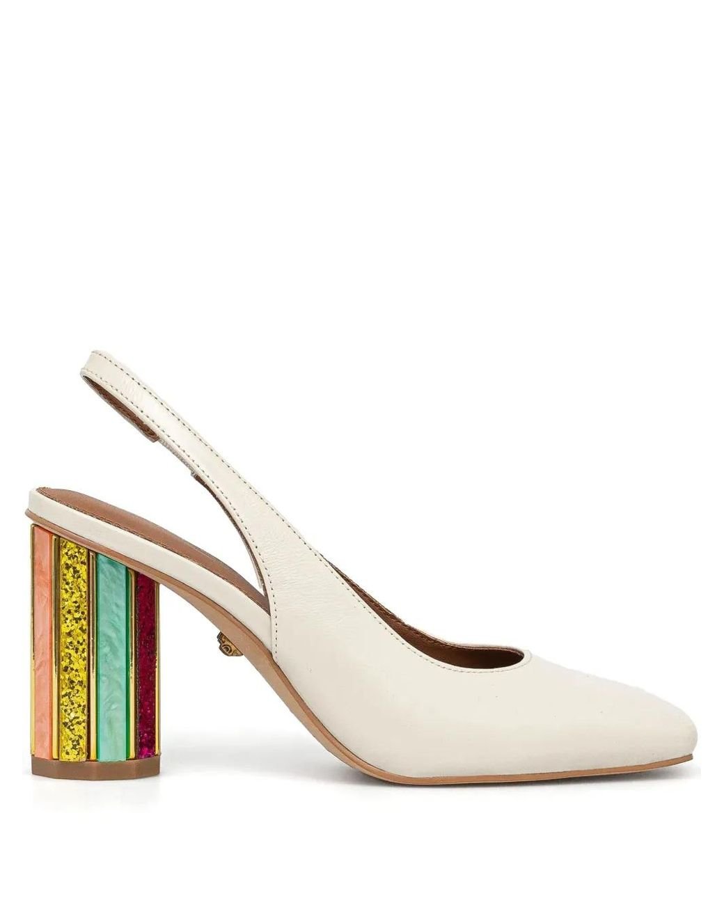 Kurt Geiger 80Mm Perspex Pumps in White | Lyst