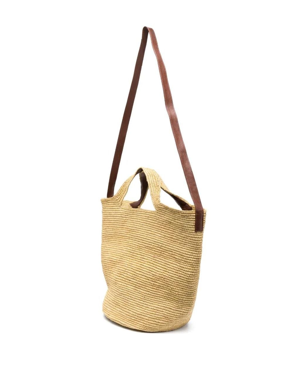 Sensi Studio Interwoven-Straw Tote Bag in Metallic | Lyst