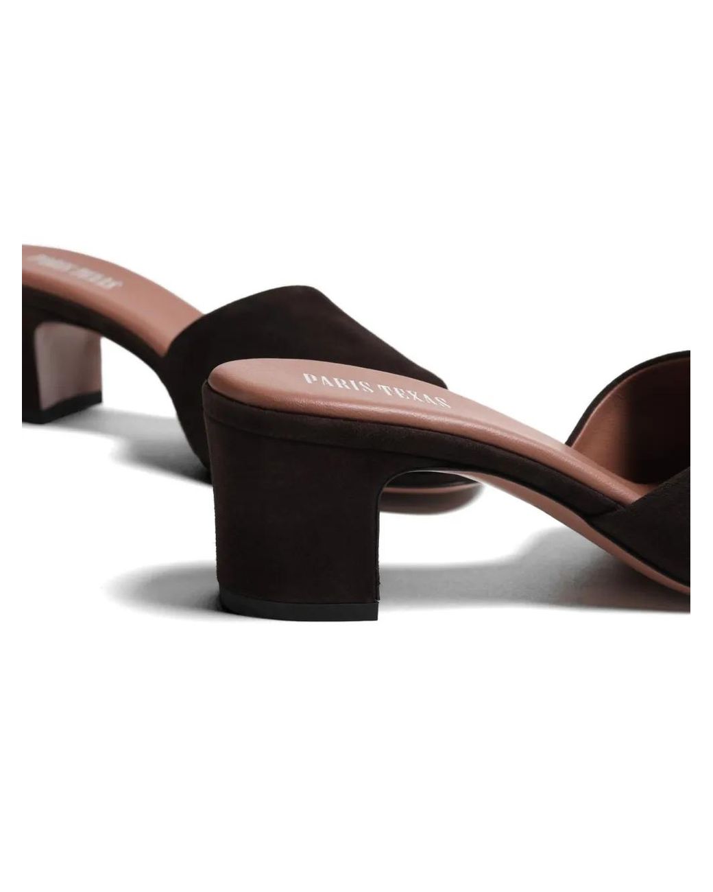 Paris Texas Ava Block-Heel Mules in Brown | Lyst UK