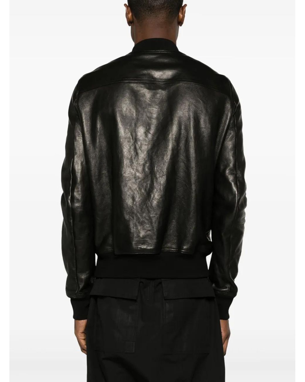 Rick Owens Classic Flight Leather Jacket in Black for Men | Lyst Rick Owens Classic Flight Leather Jacket in Black for Men | Lyst
