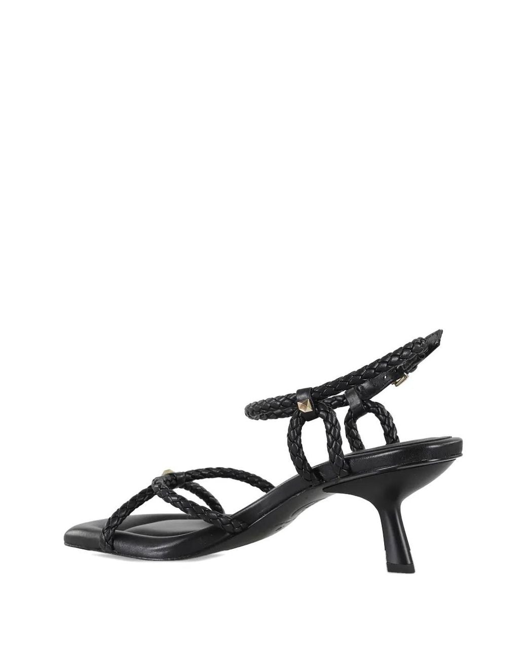 Ash Jess Leather Heeled Sandals in Black | Lyst
