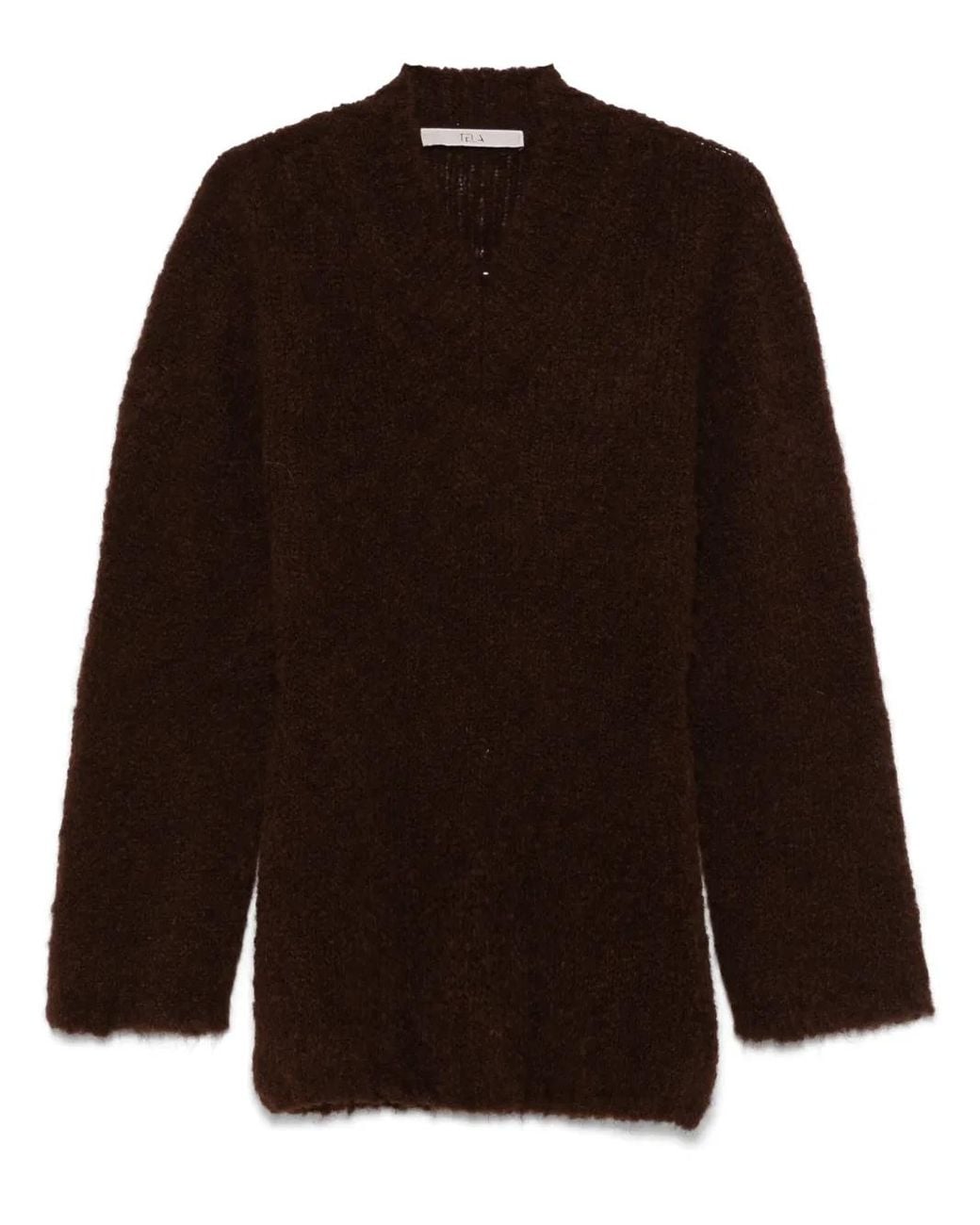 Tela Yeti Sweater in Brown | Lyst