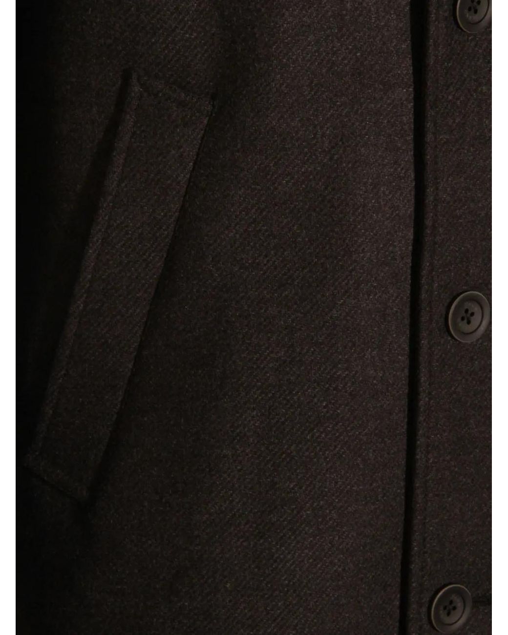 Herno Button-Fastening Detachable-Liner Coat in Grey for Men | Lyst UK