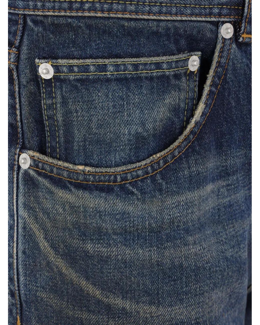 Enfants Riches Deprimes Distressed Logo-Patch Jeans in Blue for Men ...