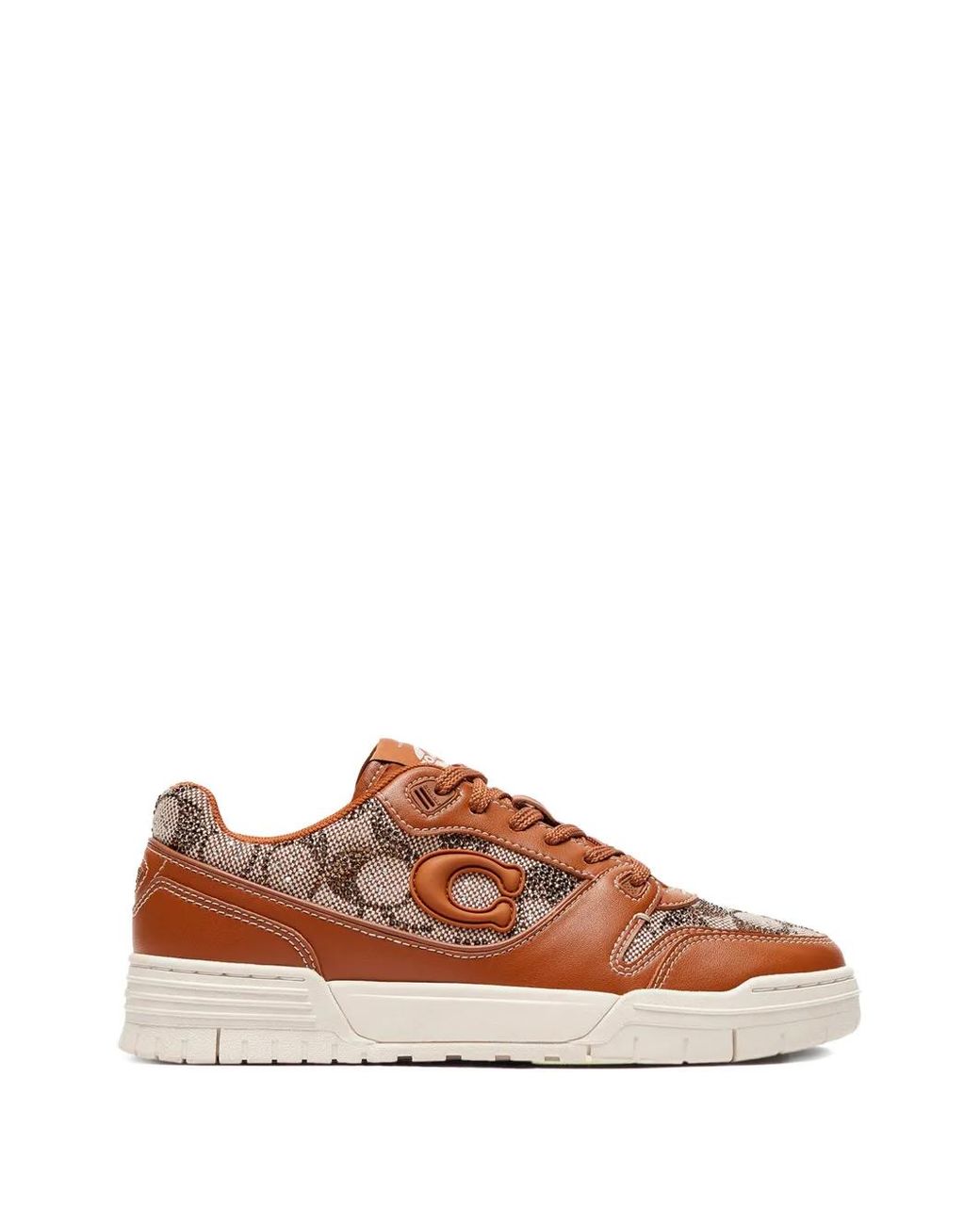 COACH Soho Logo-Applique Sneakers in Brown | Lyst