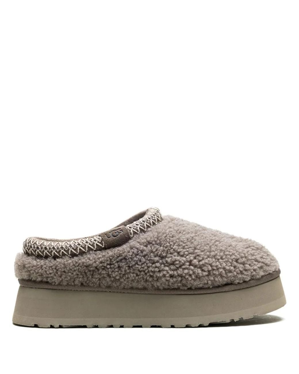 UGG Tazz Maxi Curly "Smoke Plum" Slippers in Gray | Lyst