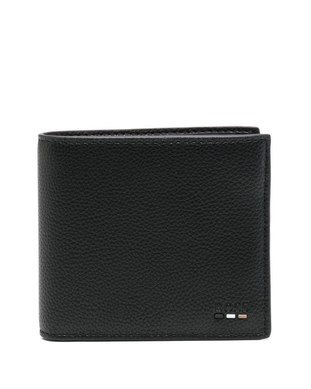 BOSS Logo-Deed Wallet in Black for Men | Lyst UK