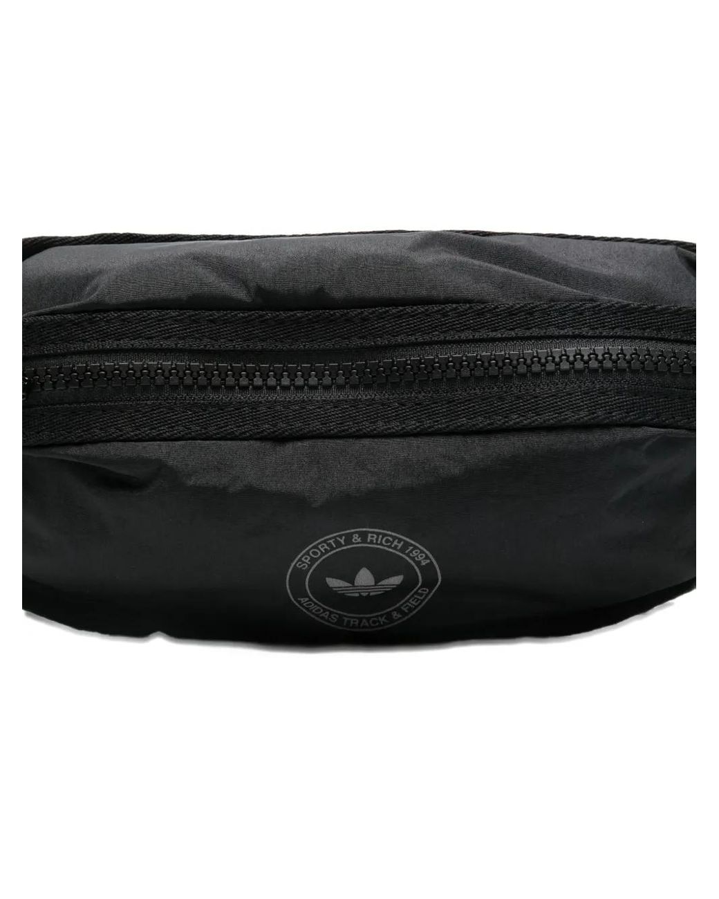 adidas X Sporty & Rich Logo-Print Belt Bag in Black | Lyst