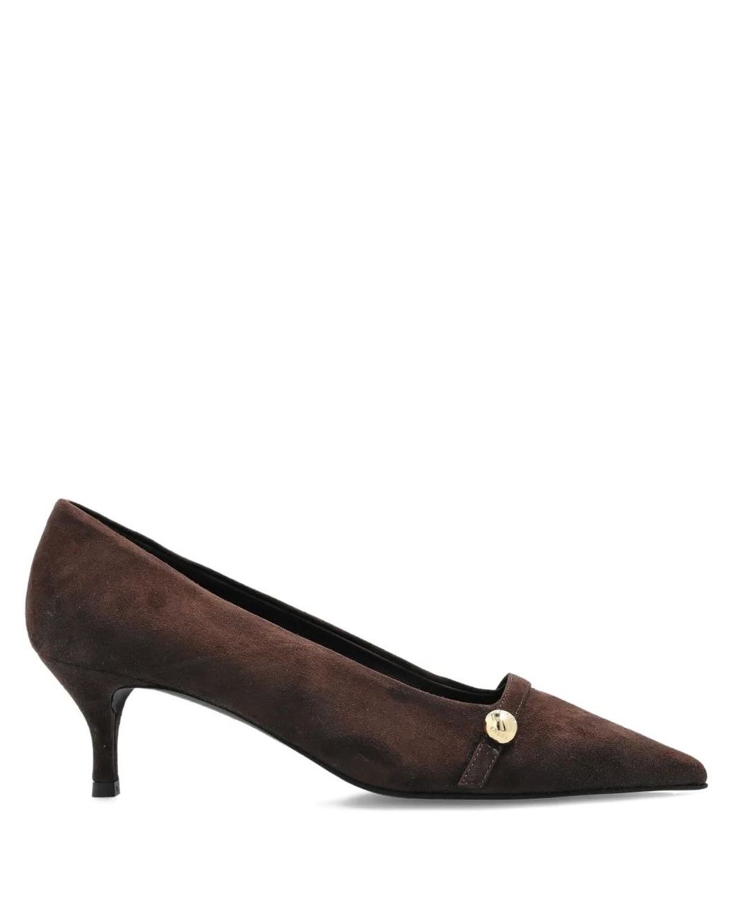 Furla 60Mm Pointed-Toe Heeled Pumps in Brown | Lyst