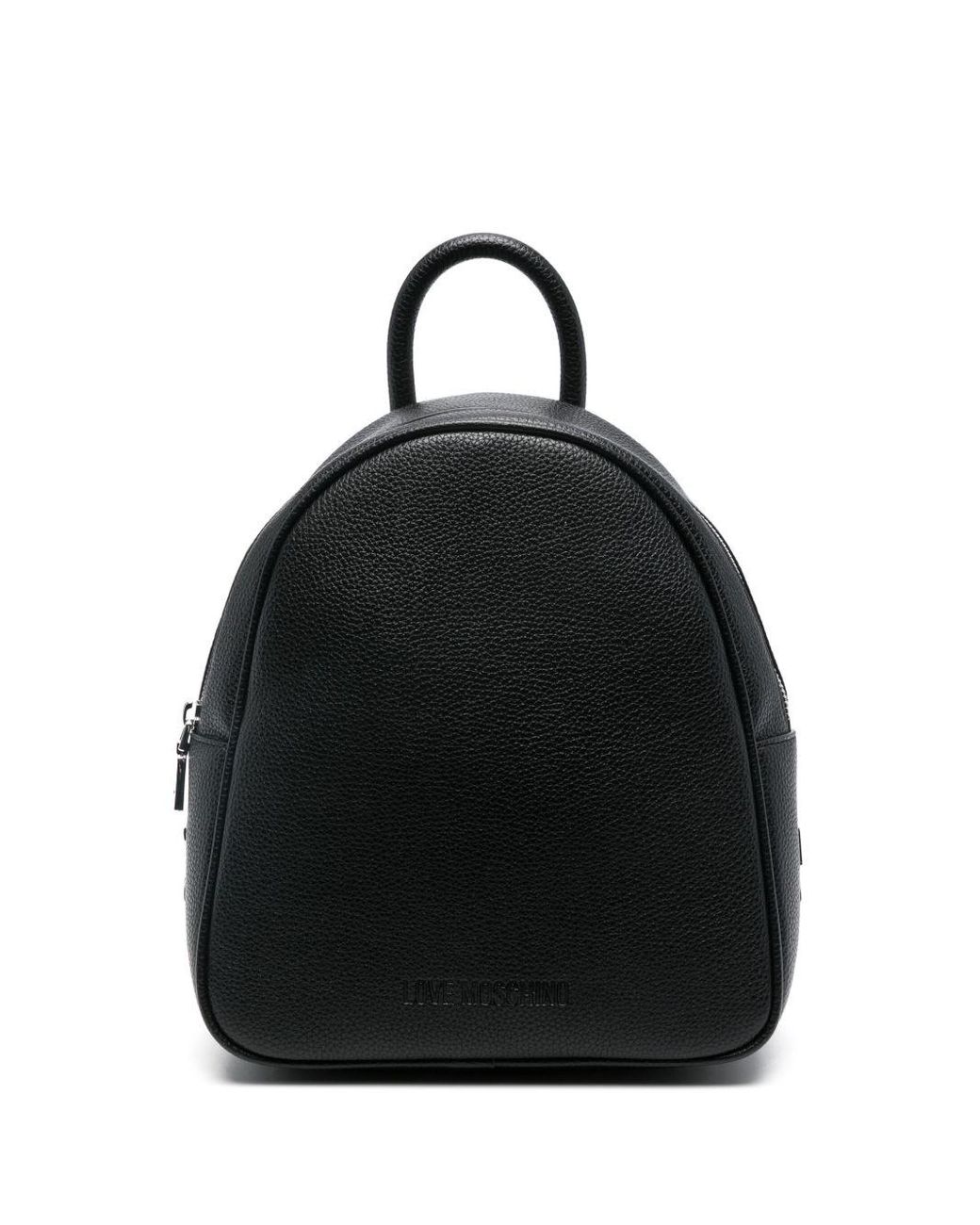 Love Moschino Logo Lettering Backpack in Black | Lyst