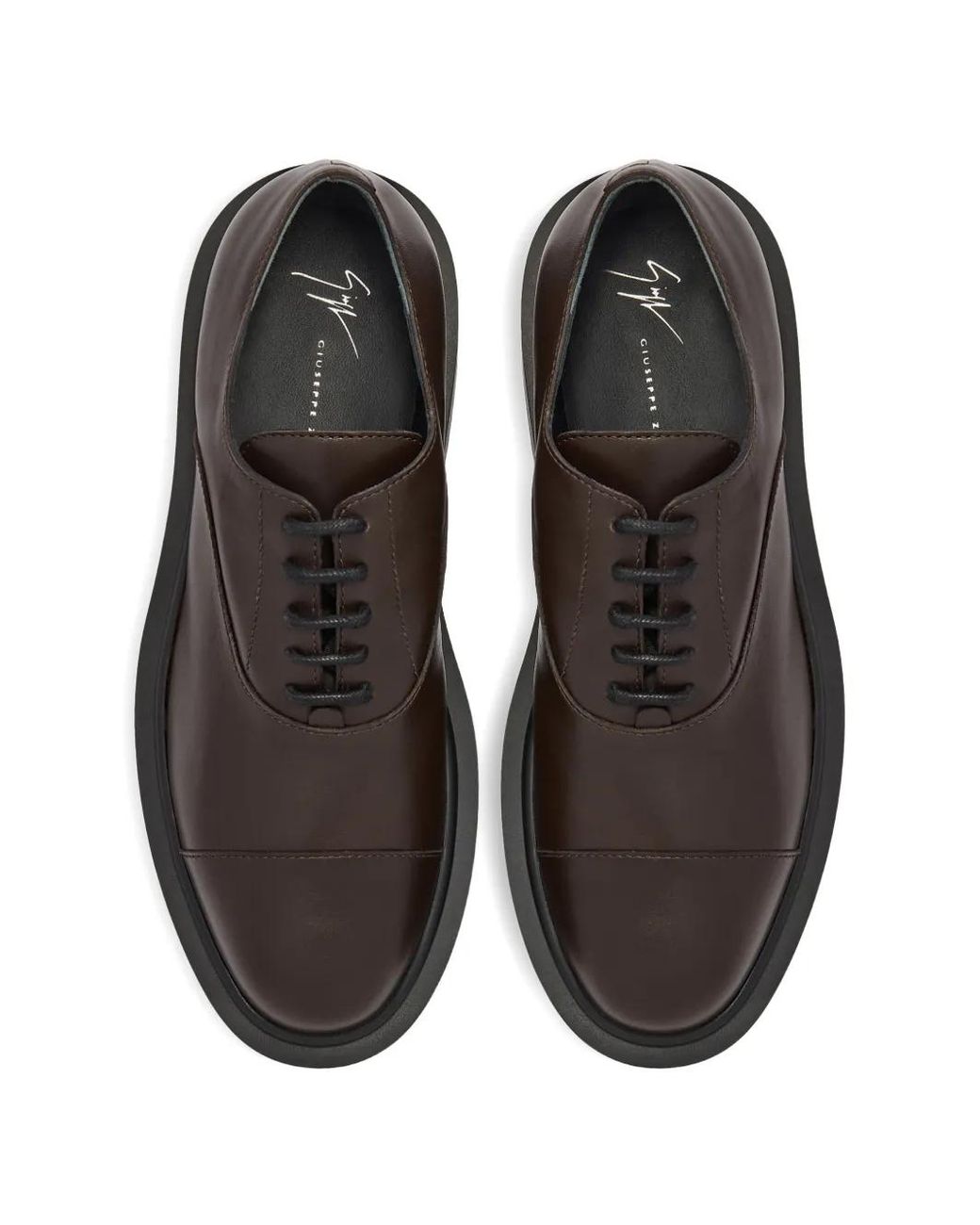 Giuseppe Zanotti Harald Laces Derby Shoes in Brown for Men | Lyst UK