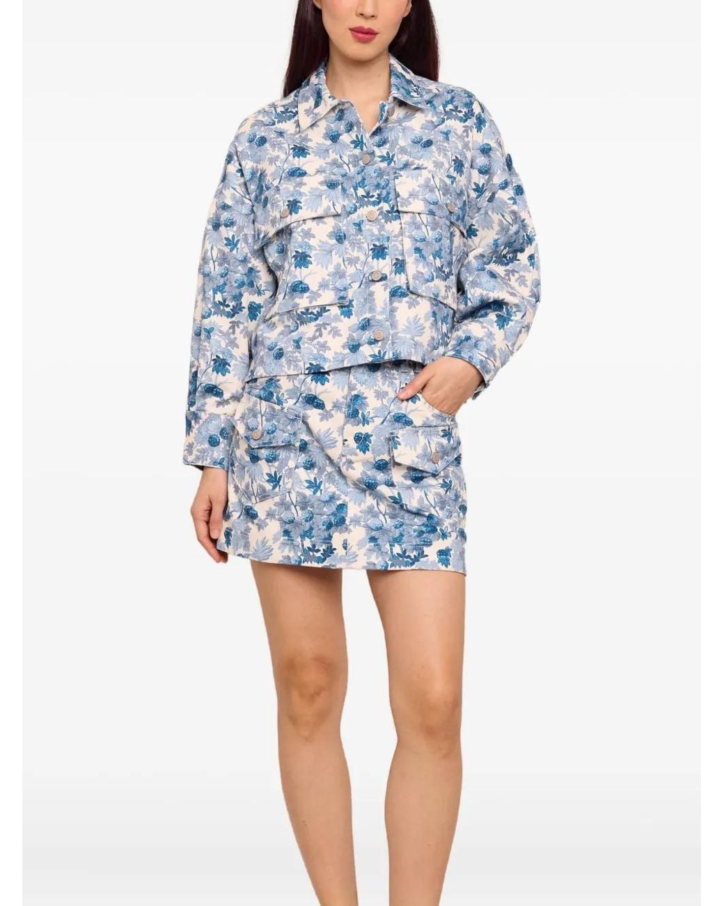 Cara Cara Wayne Mini Skirt in Blue | Lyst