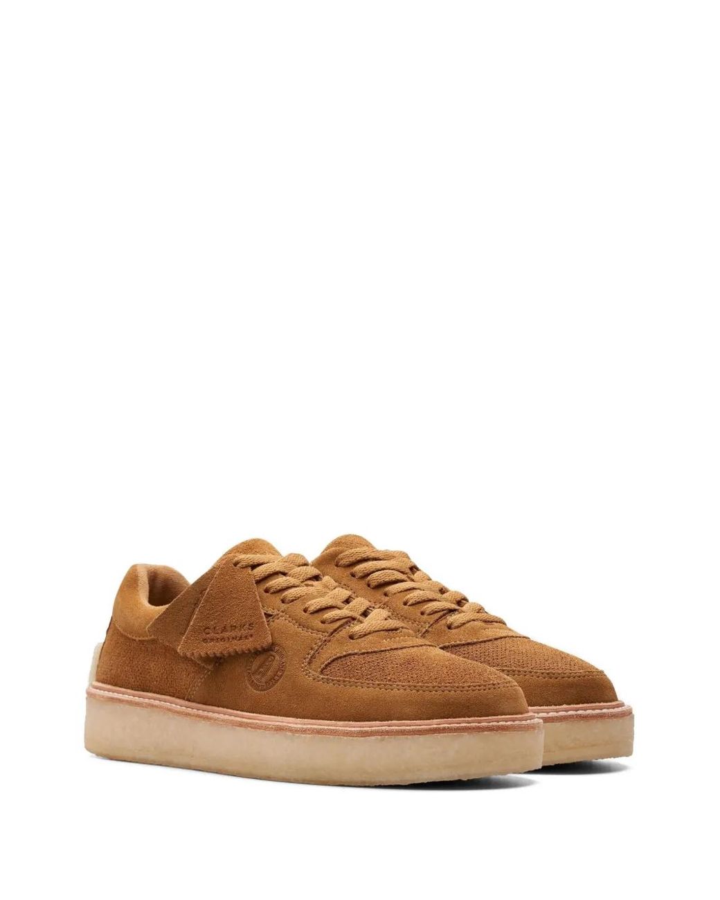 Clarks Sandford "Golden Sand" Sneakers in Brown for Men | Lyst