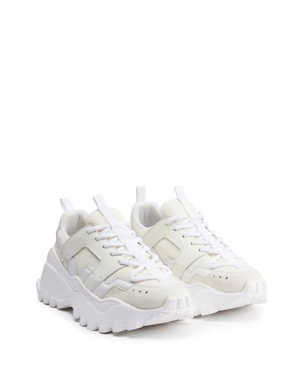 Ami Paris Panelled Low-Top Sneakers | Lyst