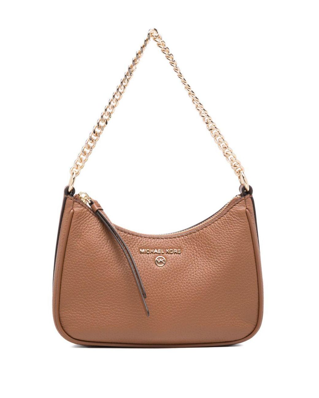 MICHAEL Michael Kors Small Jet Set Charm Shoulder Bag in Brown | Lyst