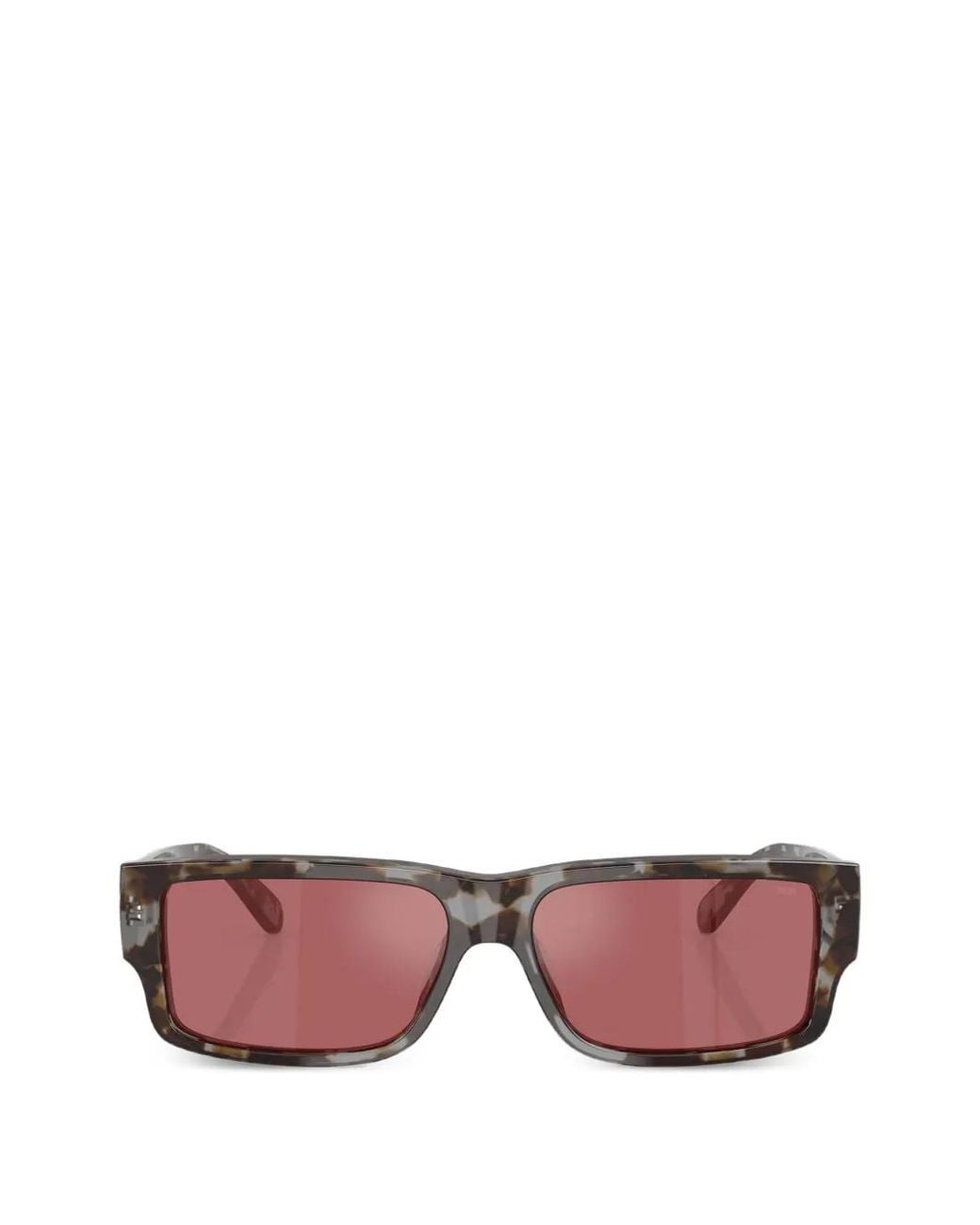 DIESEL Rectangle-Frame Sunglasses in Pink for Men | Lyst UK