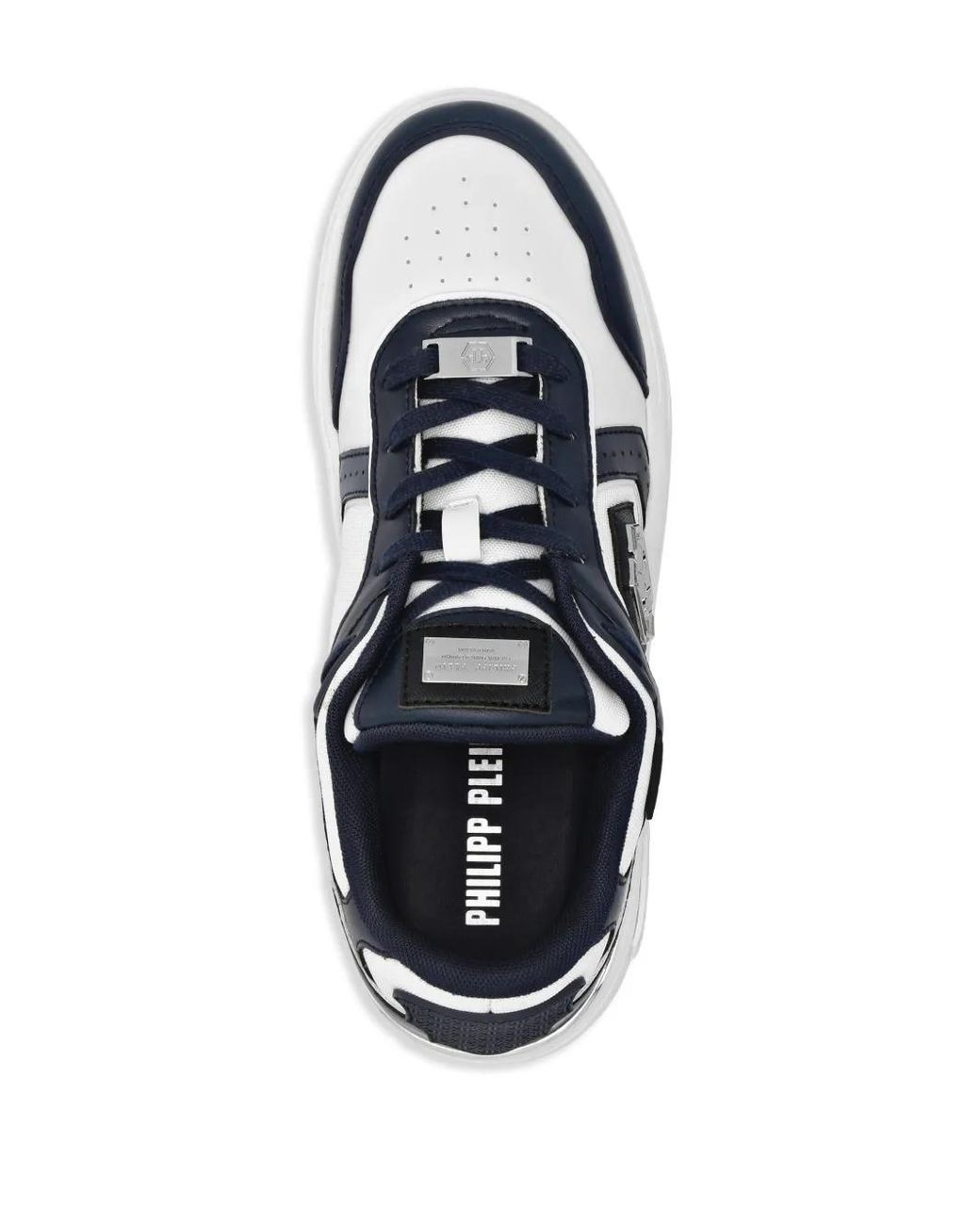 Philipp Plein Sk8R Plein Low-Top Sneakers in Blue | Lyst UK