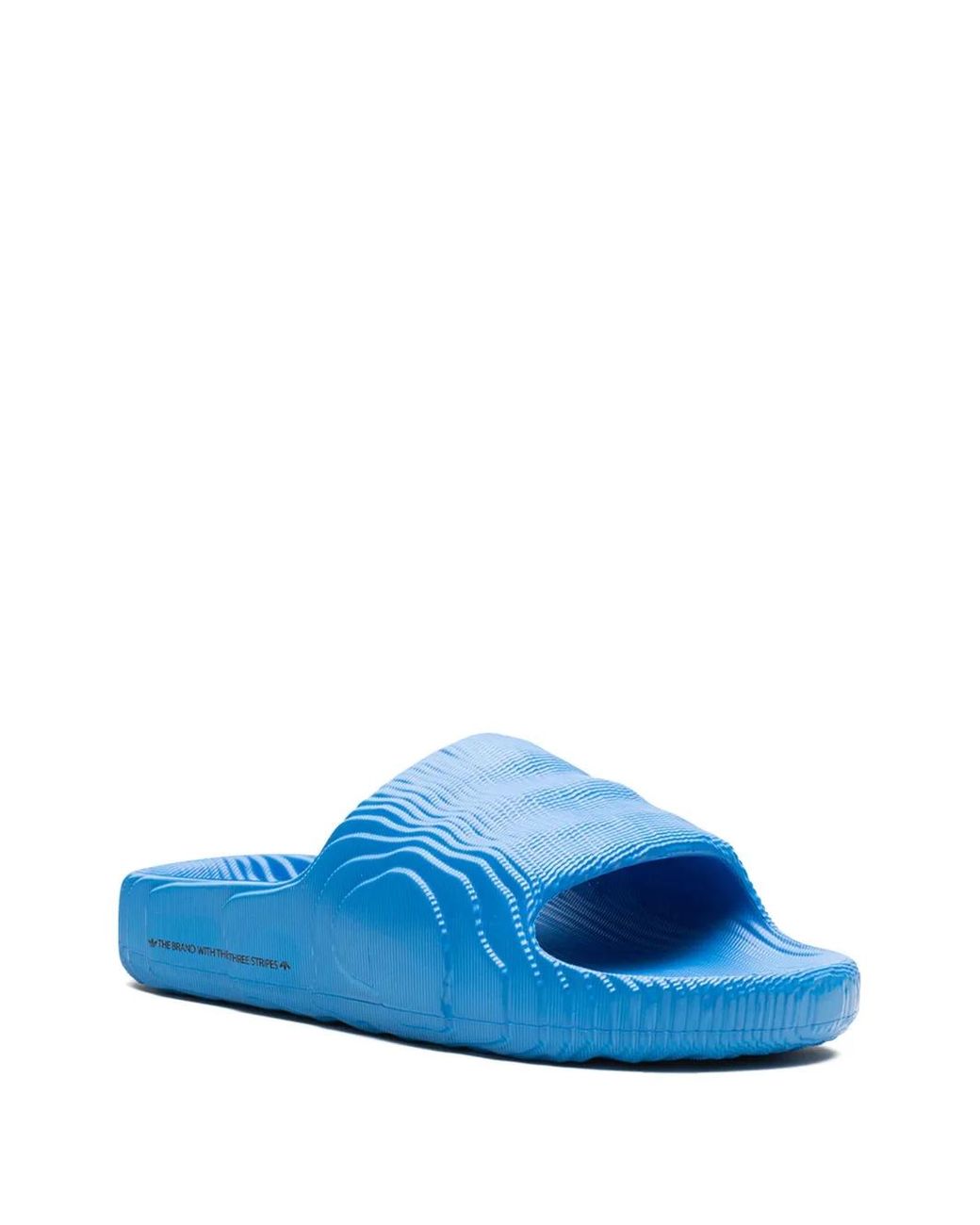 adidas Adilette 22 "Bright" Slides in Blue for Men | Lyst