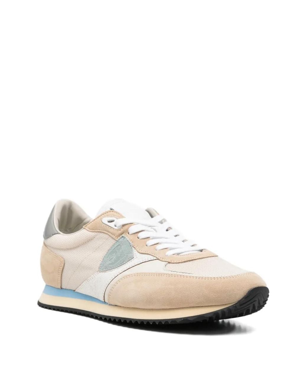 Philippe Model Triangle-Logo Sneakers in White for Men | Lyst