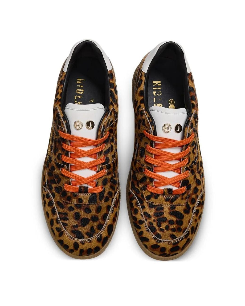 HIDE & JACK Shaggy Animal-Print Sneakers in Brown | Lyst