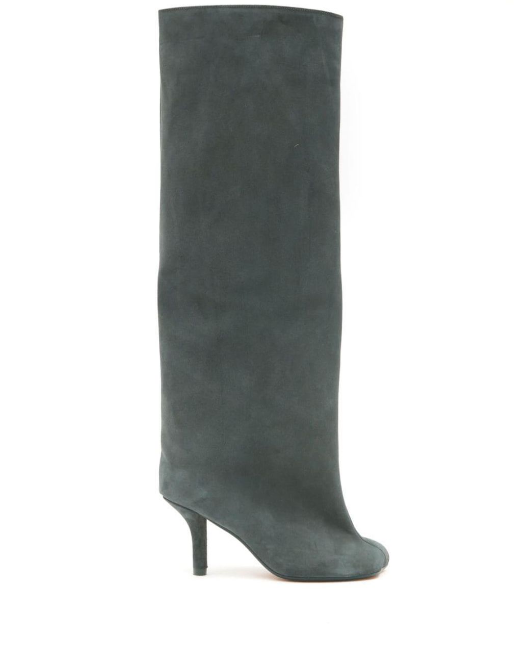 MM6 by Maison Margiela Anatomic 70Mm Suede Boots in Green | Lyst