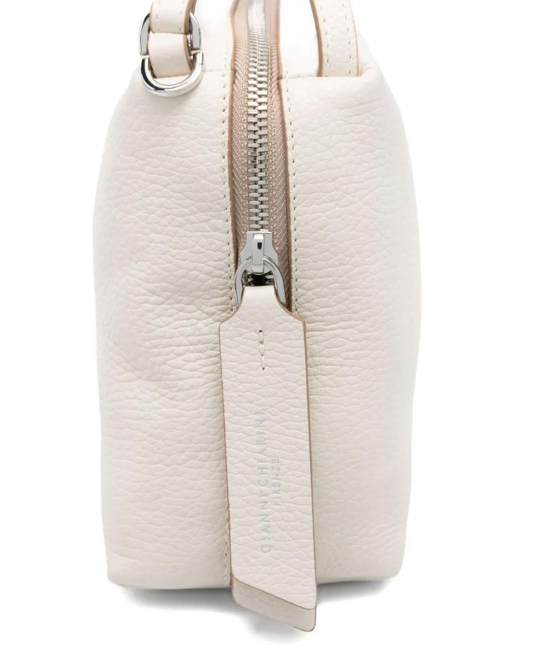 Gianni Chiarini Top-Handle Leather Tote Bag in Natural | Lyst