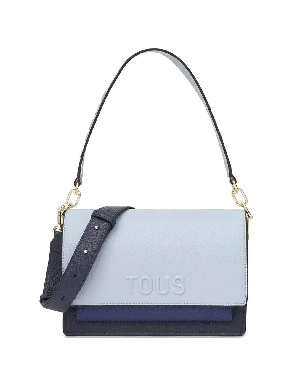 Tous Logo-Embossed Shoulder Bag in Blue | Lyst