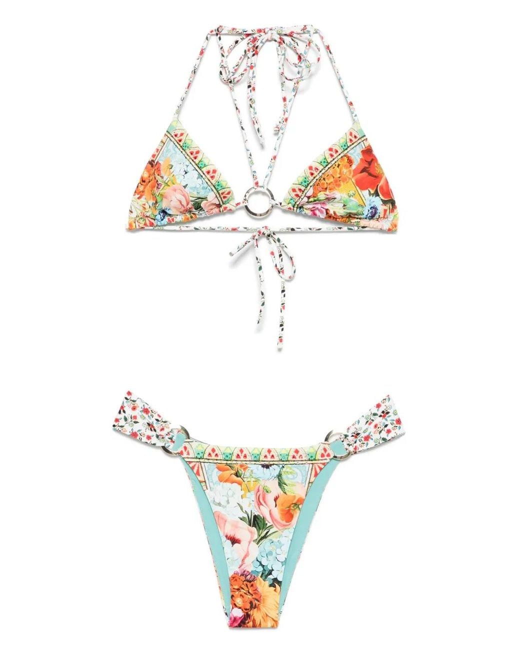 CAMILLA Bathing Bombshell Bikini in White | Lyst