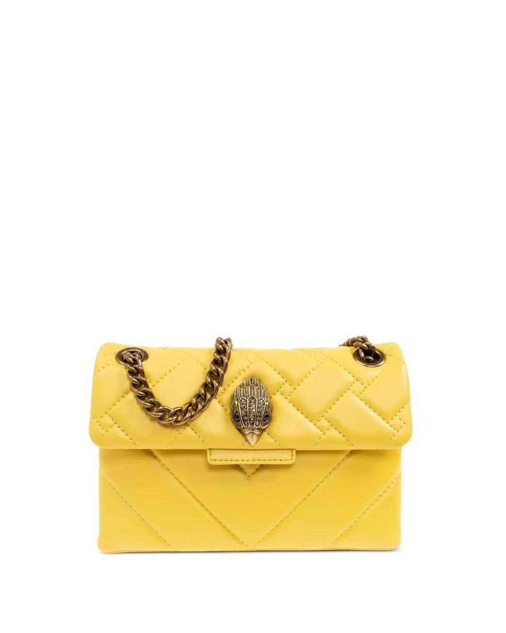 Kurt Geiger Mini Kensington Shoulder Bag in Yellow | Lyst