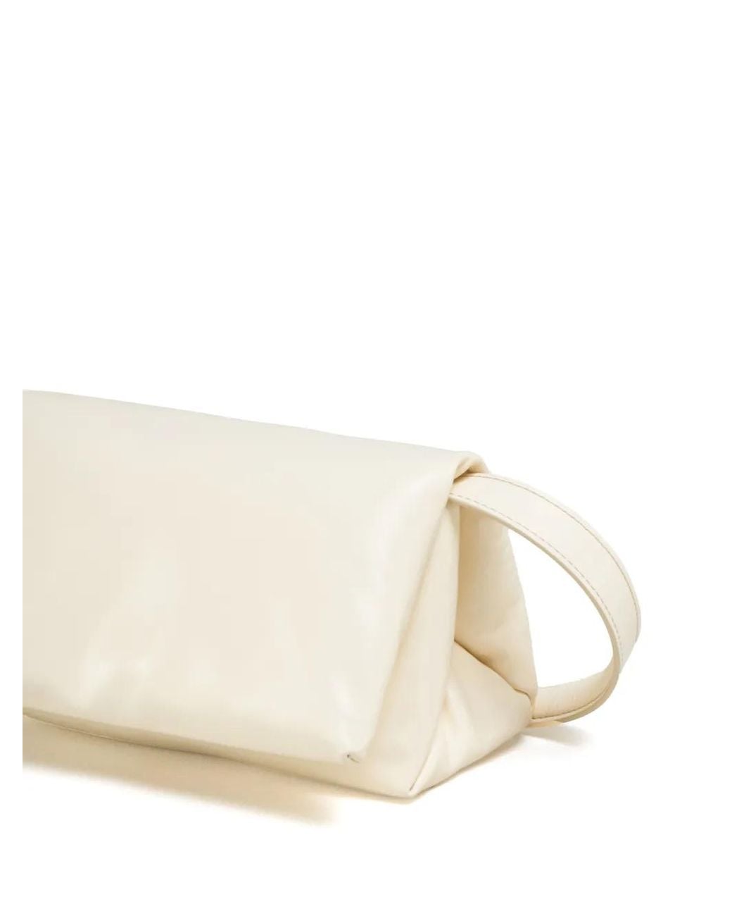 Marni Prisma Puffball Leather Shoulder Bag in Natural | Lyst
