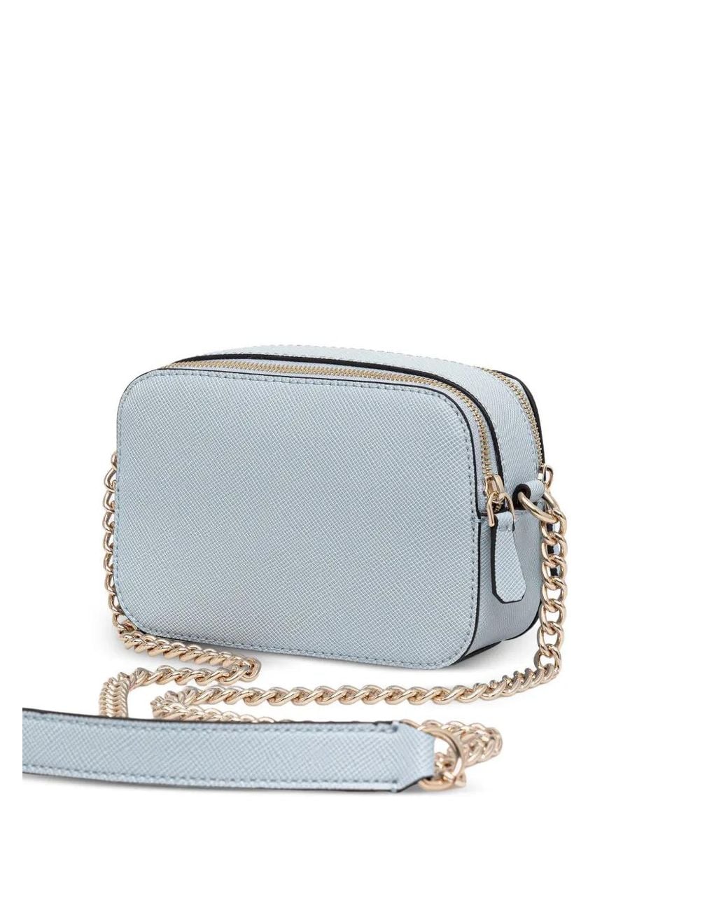 Guess Mini Noelle Logo Cross Body Bag in Blue | Lyst