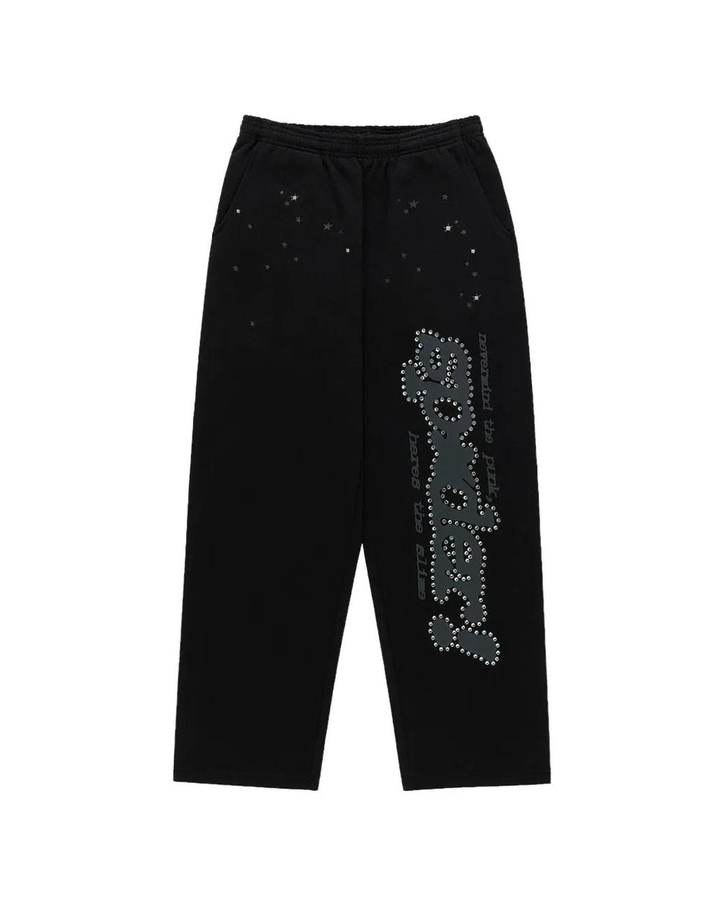 Sp5der Rhinestone Punk V2 Track Pants in Black for Men | Lyst