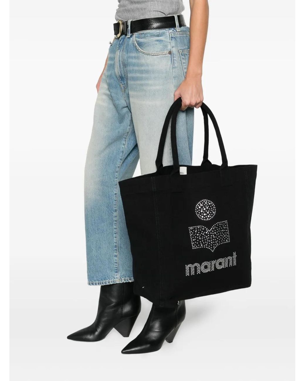 Isabel Marant Yenky Tote Bag in Black | Lyst