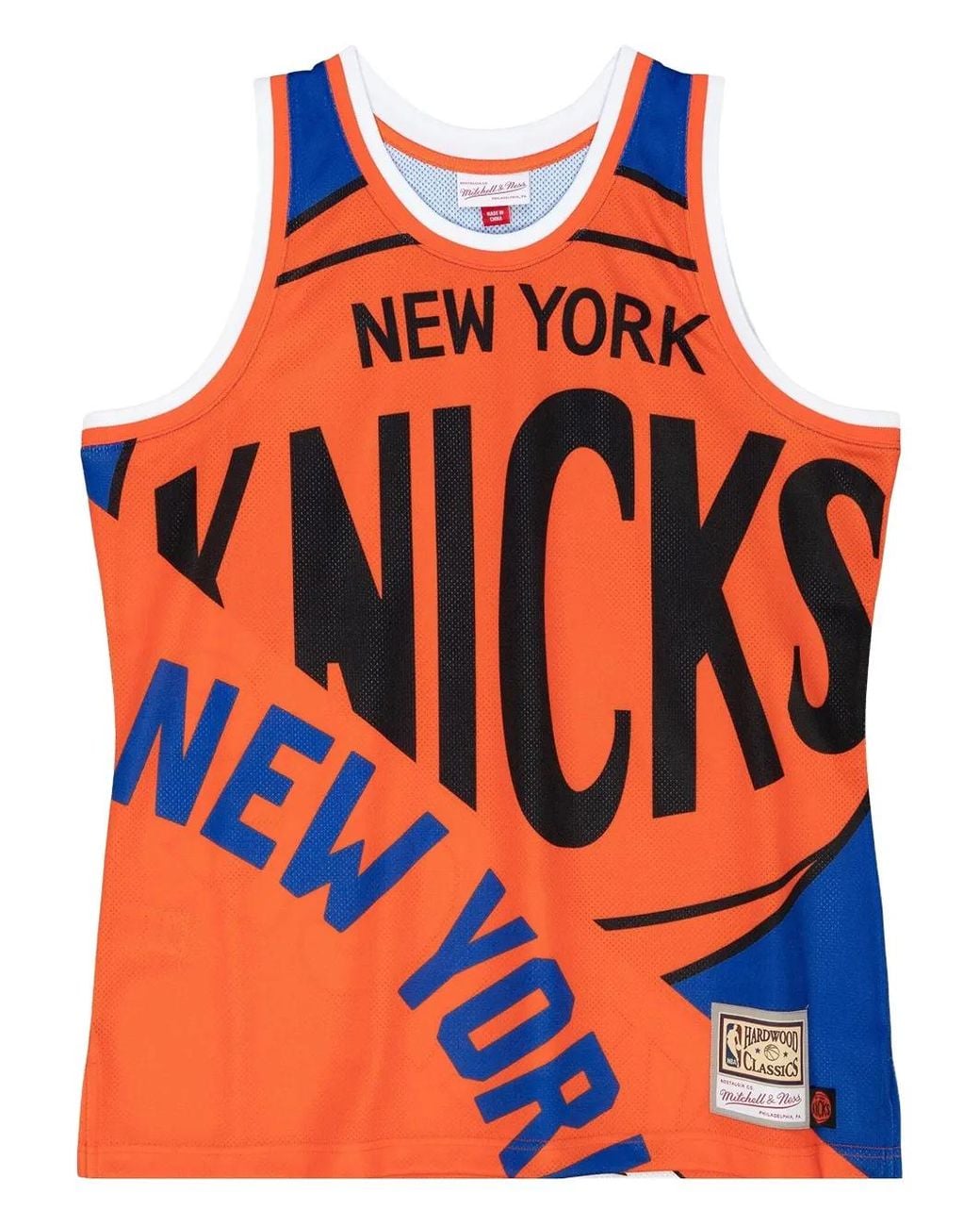 Mitchell & Ness X Nba New York Knicks Big Face 5.0 Tank Top in Orange ...