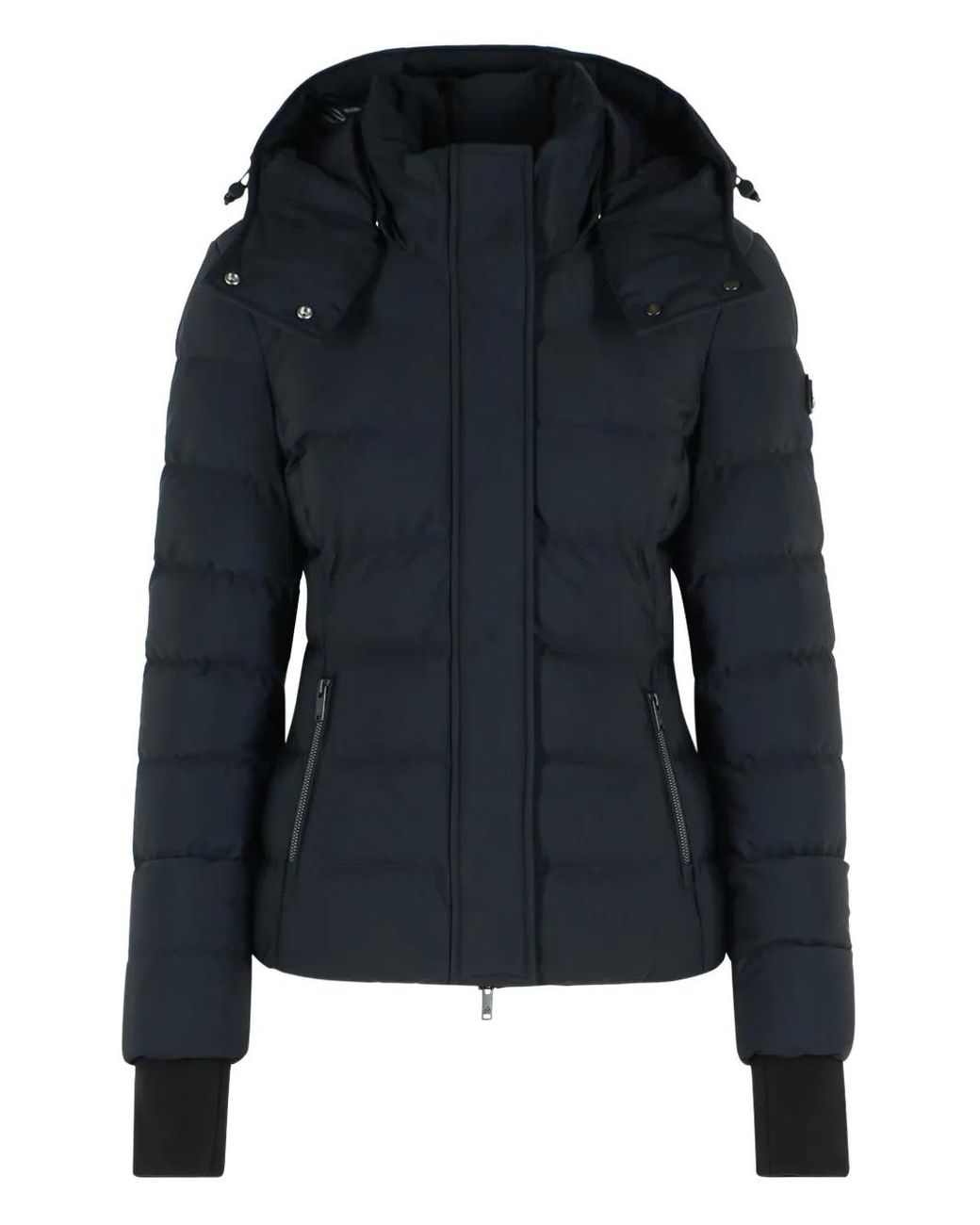 Moose Knuckles Faux-Fur Hooded Puffer Jacket in Black | Lyst Australia