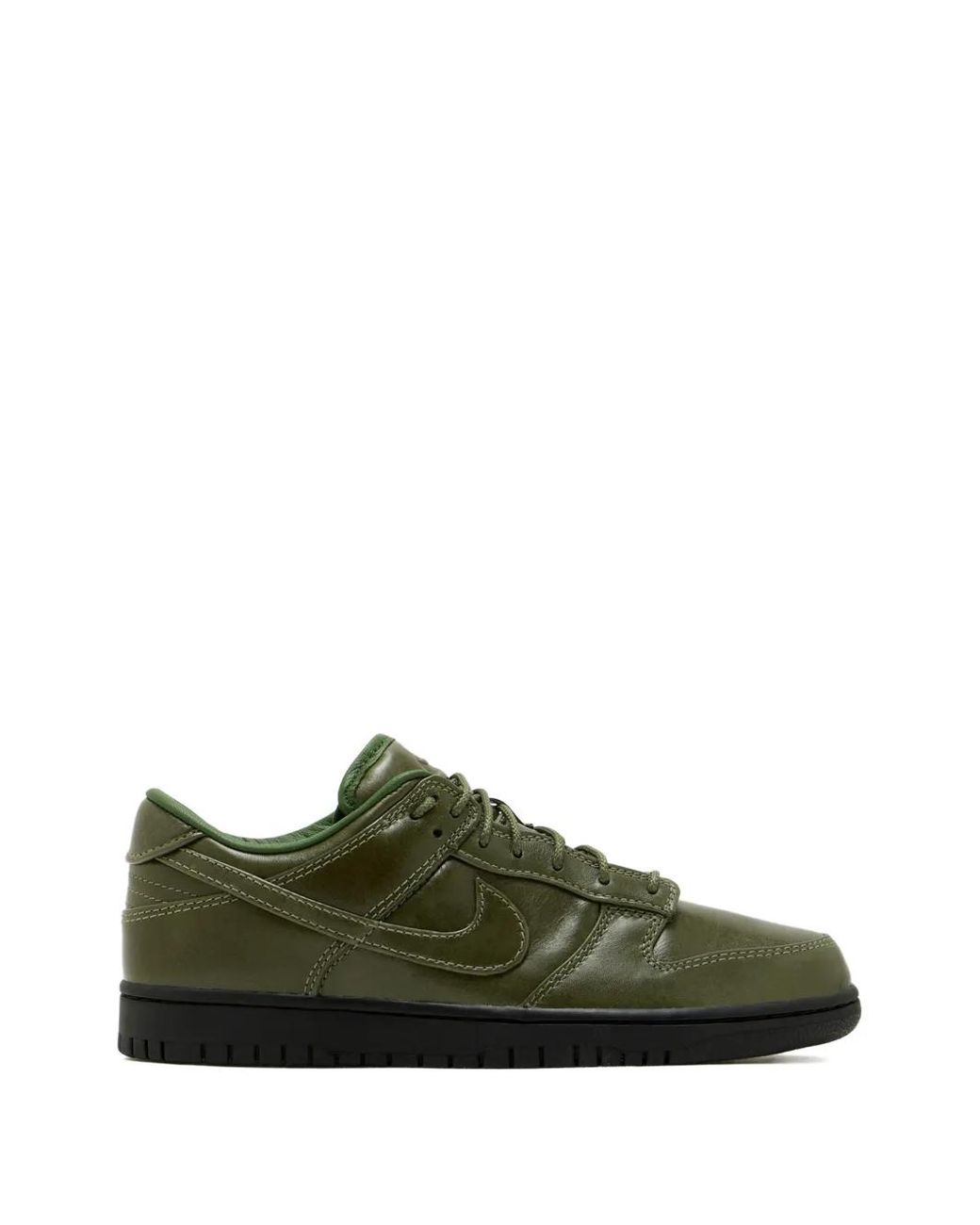 Nike Dunk Low Logo-Detail Trainers in Green | Lyst