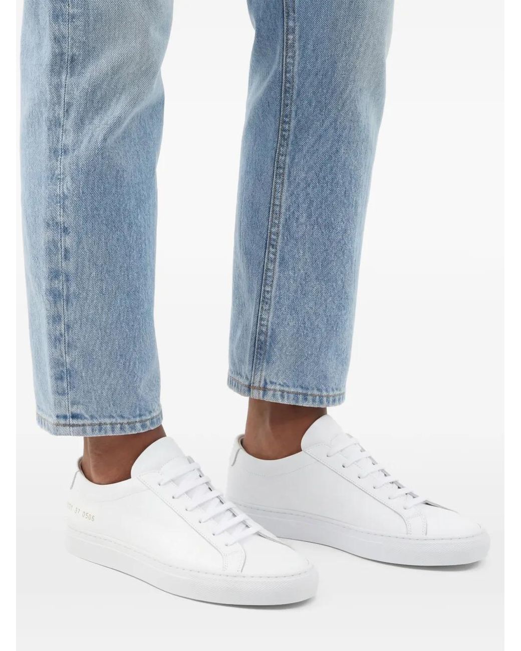 Common Projects Original Achilles Leather Sneakers in White | Lyst