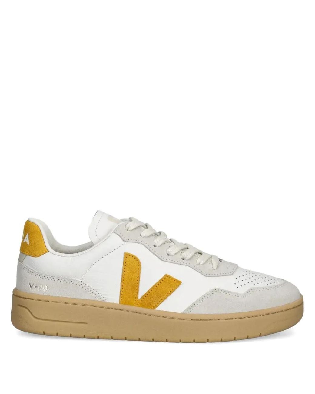 Veja V-90 Sneakers in Metallic for Men | Lyst