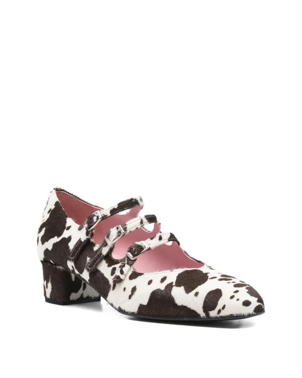 CAREL PARIS 40Mm Kina Triple-Strap Pumps in White | Lyst
